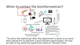 Bioinformatics workflows and study design | PPTX