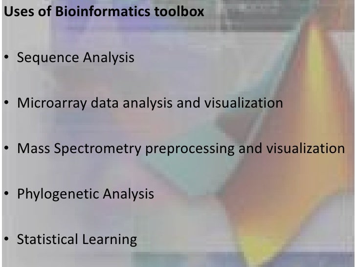Matlab Bioinformatics Tool Box