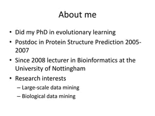 Introduction to Bioinformatics | PPTX