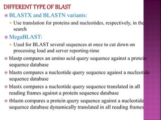 Bioinformatic, and tools by kk sahu | PPTX