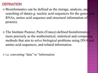 Bioinformatic, and tools by kk sahu | PPTX