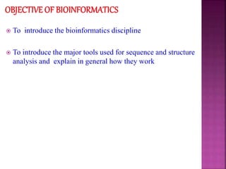Bioinformatic, and tools by kk sahu | PPTX
