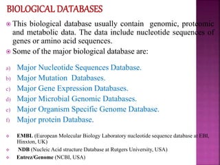 Bioinformatic, and tools by kk sahu | PPTX