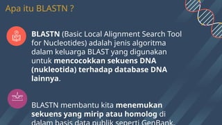 Pengantar Bioinformatika: Pengenalan metode BLAST DNA melalui website ...