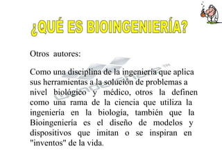 Bioingenieria clases | PPTX