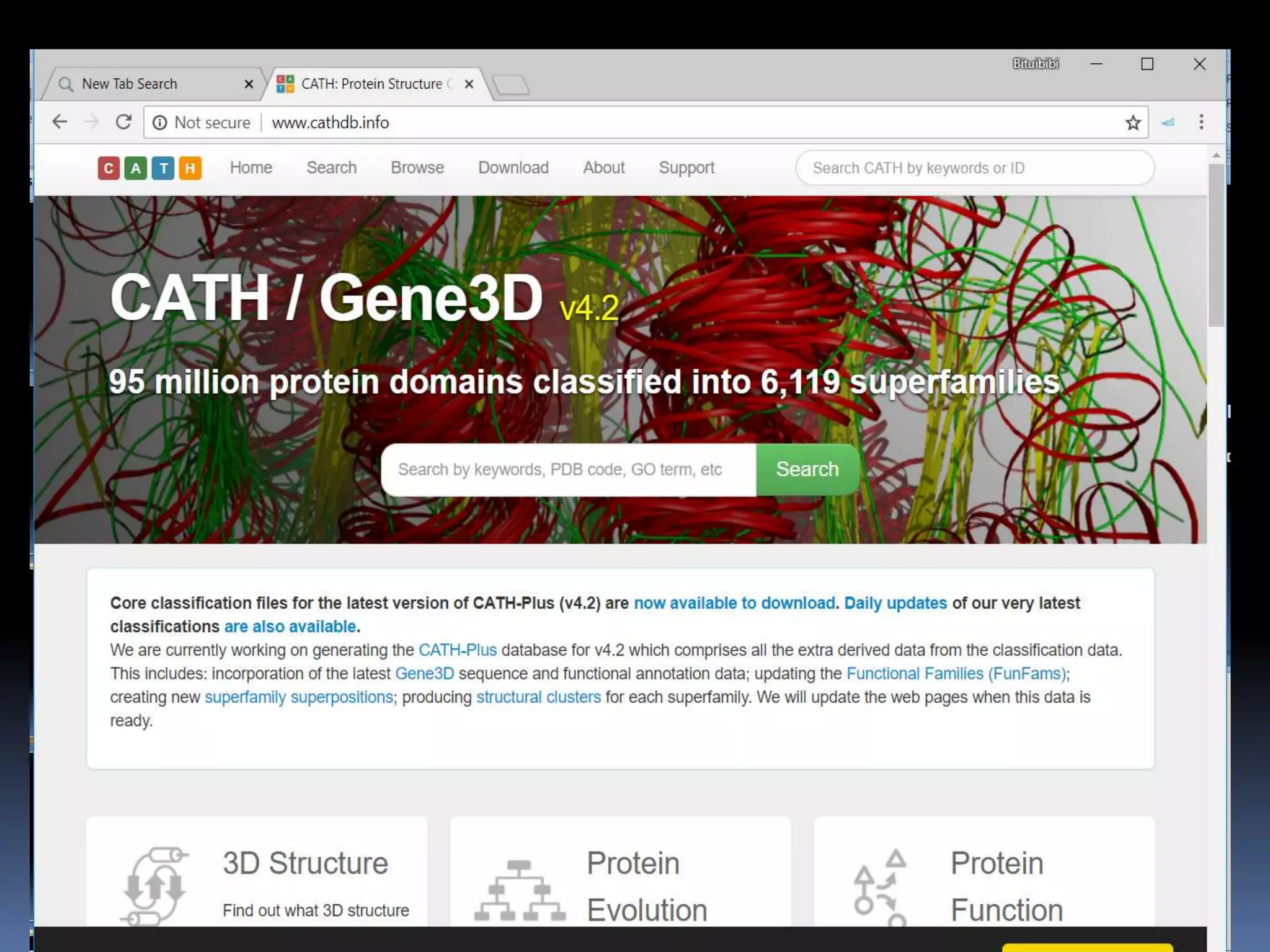 Sequence and Structural Databases of DNA and Protein, and its ...