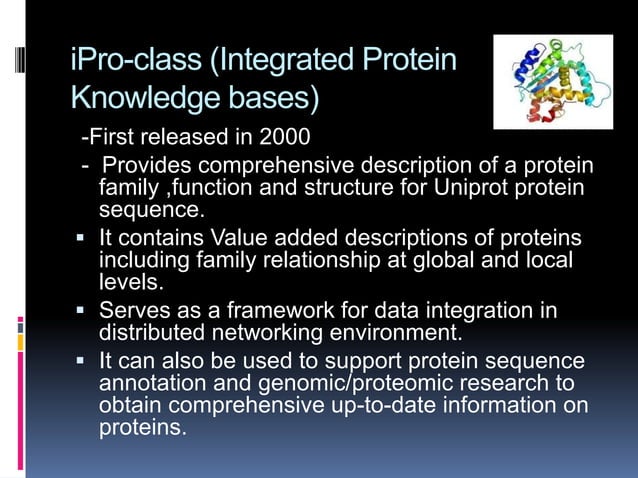 Sequence and Structural Databases of DNA and Protein, and its ...