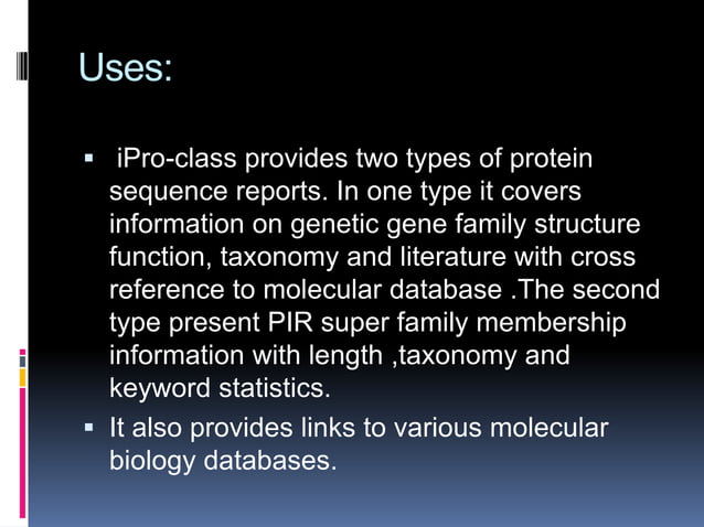 Sequence and Structural Databases of DNA and Protein, and its significance in Scientific ...