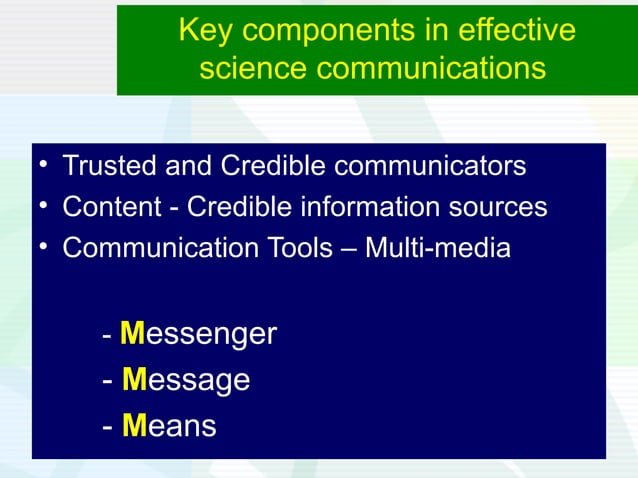 Effective science communication in contemporary research environment | PPT