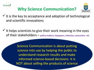 Effective science communication in contemporary research environment | PPT