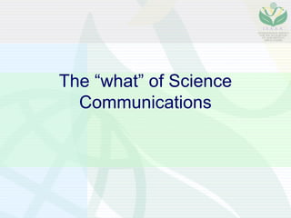 Effective science communication in contemporary research environment | PPT