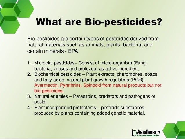 Global trends in the development and use of bio-pesticides