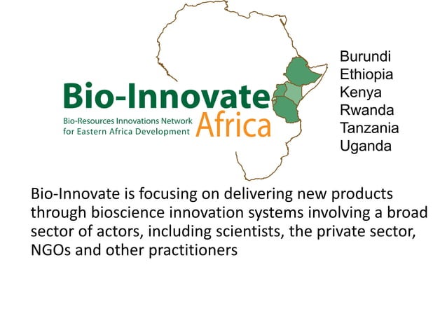 Regional initiatives to promote biosciences innovation: The BioInnovate ...