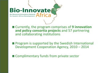 Regional initiatives to promote biosciences innovation: The BioInnovate ...