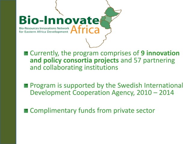 Regional initiatives to promote biosciences innovation: The BioInnovate ...