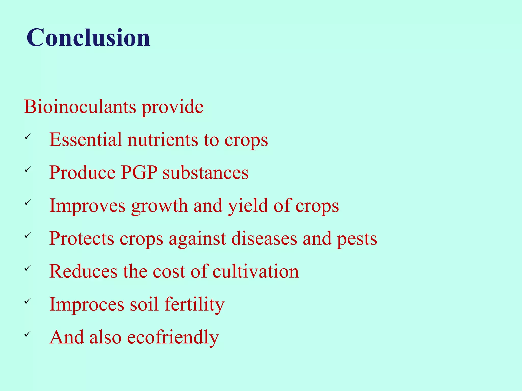 Bioinoculants (ss) | PPT