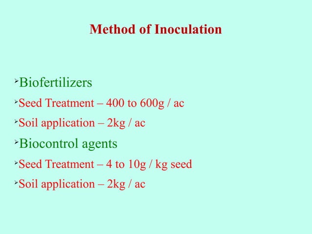 Bioinoculants (ss) | PPT