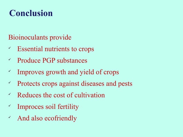 Bioinoculants (ss) | PPT