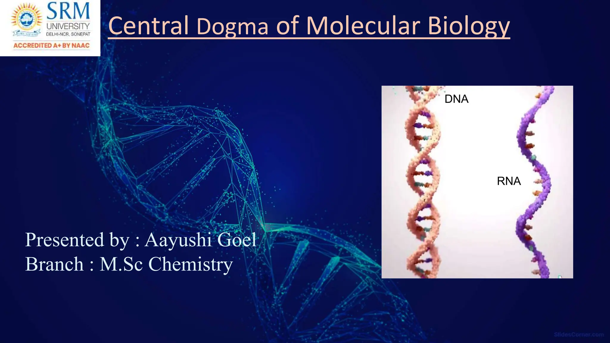 Central dogma of molecular biology .pptx