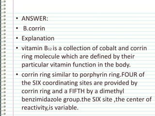 Bioinorganic chemistry f | PPTX