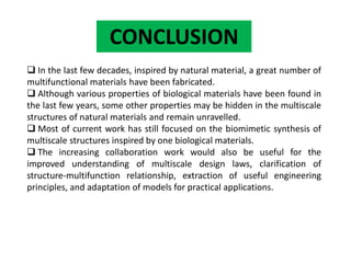 Bio inspired materials ppt | PPTX