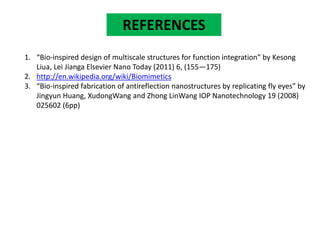 Bio inspired materials ppt | PPTX