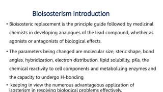 BIOISOSTERISM Properties, Application.pptx