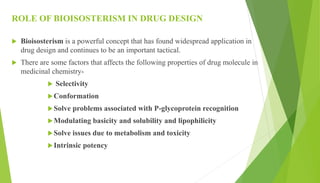BIOISOSTERISM pptx . . | PPTX