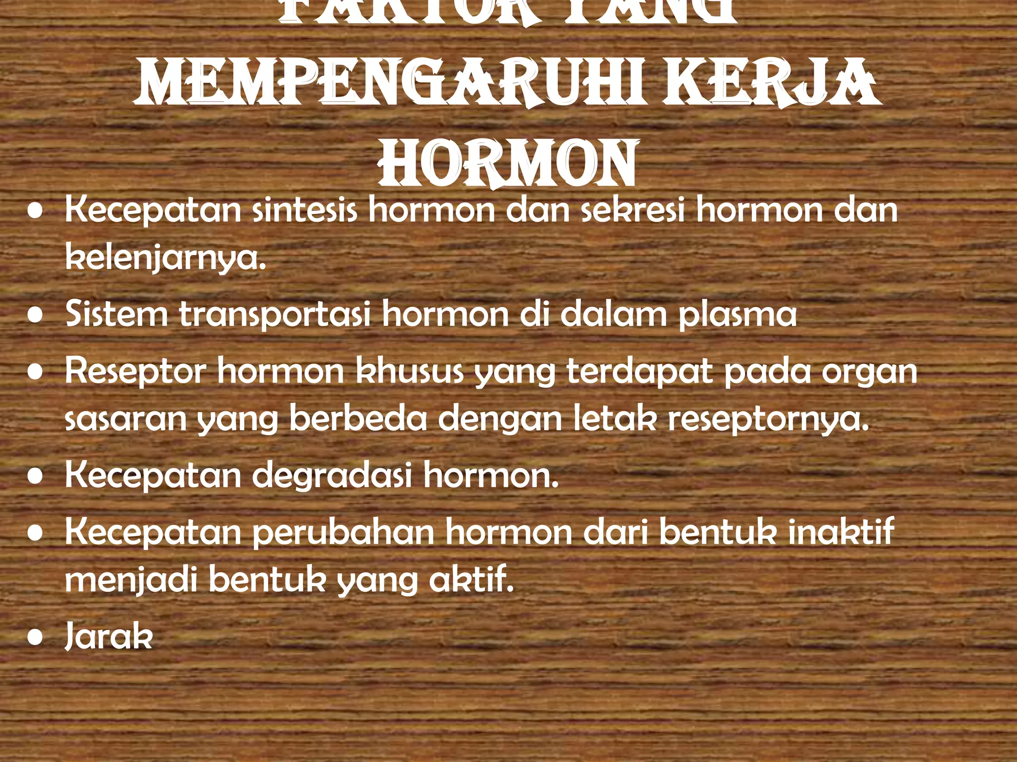 Biokimia - HORMON | PPTX