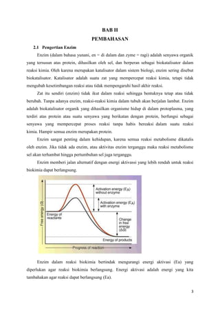 Biokimia - Bab Enzim | PDF