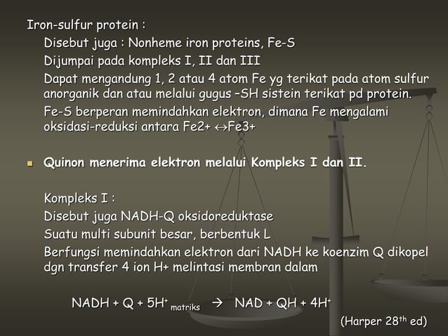 ++ Biokimia - Bio Energetika Rantai Respirasi & Fosforilasi Oksidatif.ppt