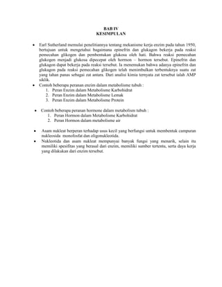 makalah peranan hormon , enzim dan asam nukleat pada metabolisme tubuh ...