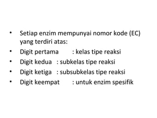 Biokimia enzim | PPT