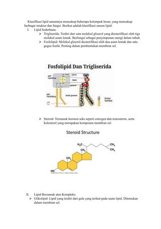 makalah biokimia tentan struktur dan fungsi asam lemak dan lipida. 4.docx