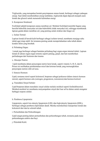 makalah biokimia tentan struktur dan fungsi asam lemak dan lipida. 4.docx