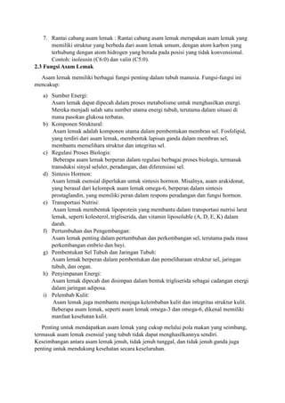 makalah biokimia tentan struktur dan fungsi asam lemak dan lipida. 4.docx