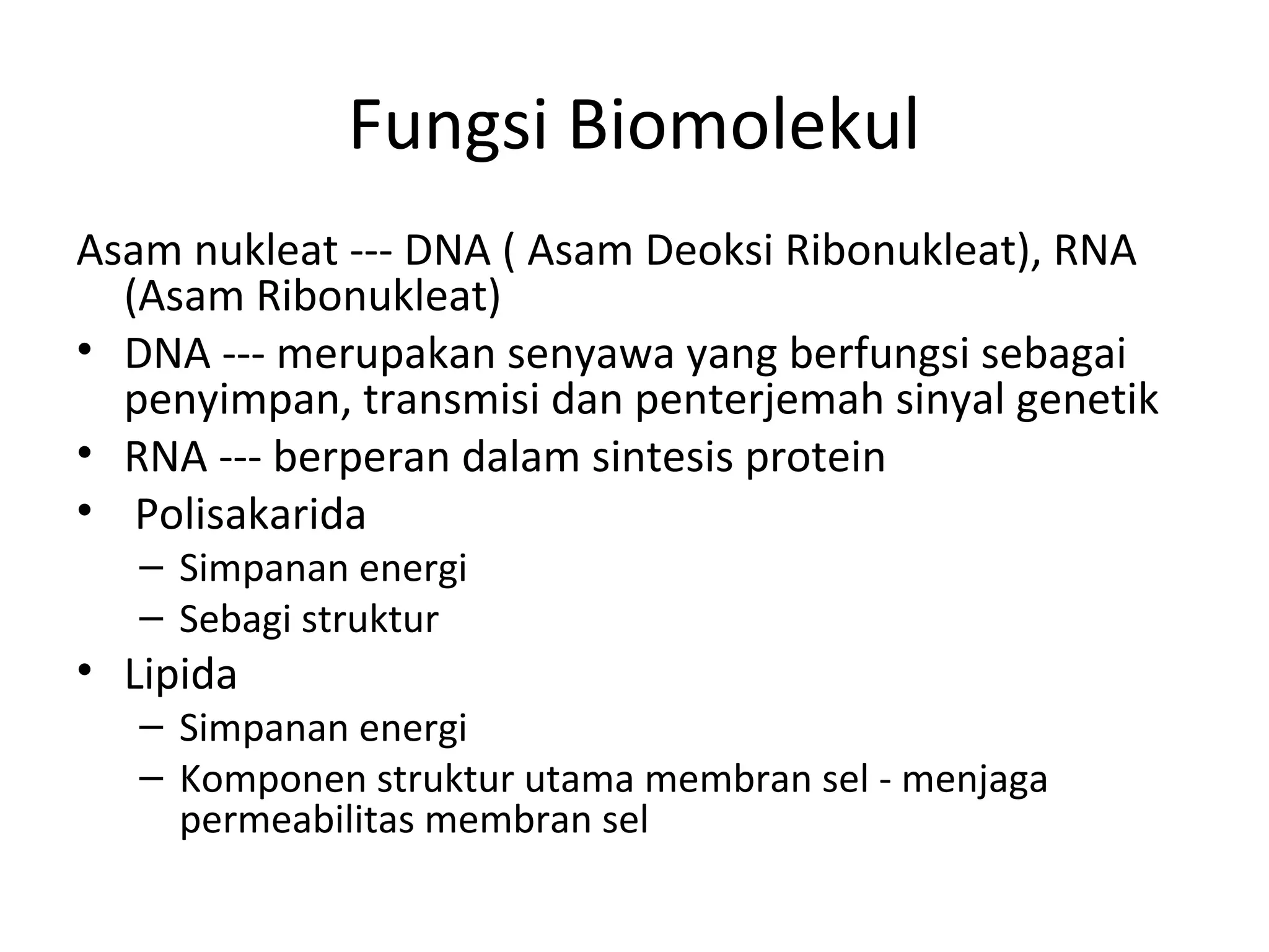 Biokimia nutrisi pendahuuan | PPT