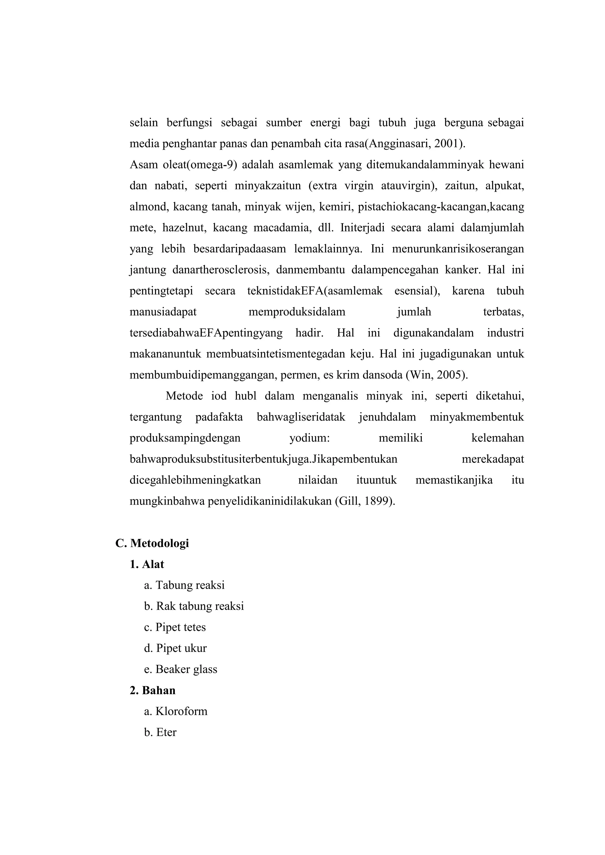 Laporan Biokimia ITP UNS SMT3 Lipida | DOCX