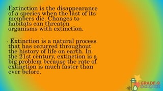 animal Extinction | PPTX