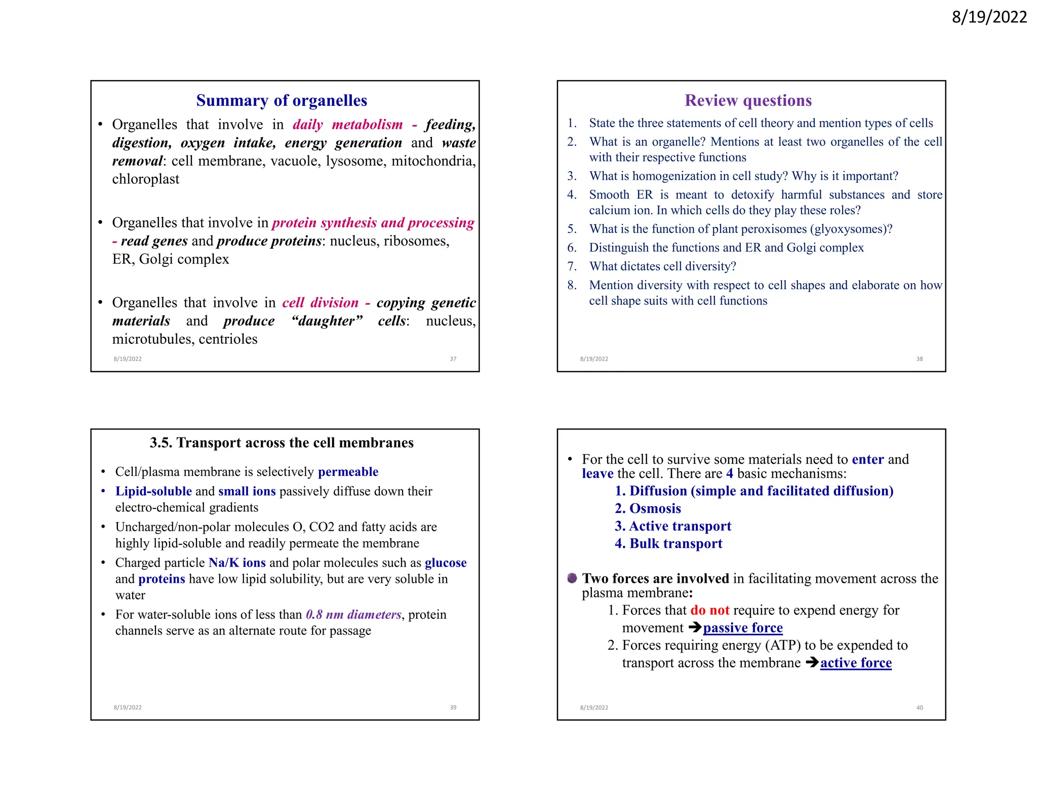 General biology of human module 1011 power point | PDF