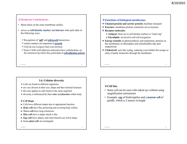 General biology of human module 1011 power point | PPT