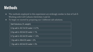 BIOL 1 Yeast Cells vs. Different Salt Concentrations.pptx
