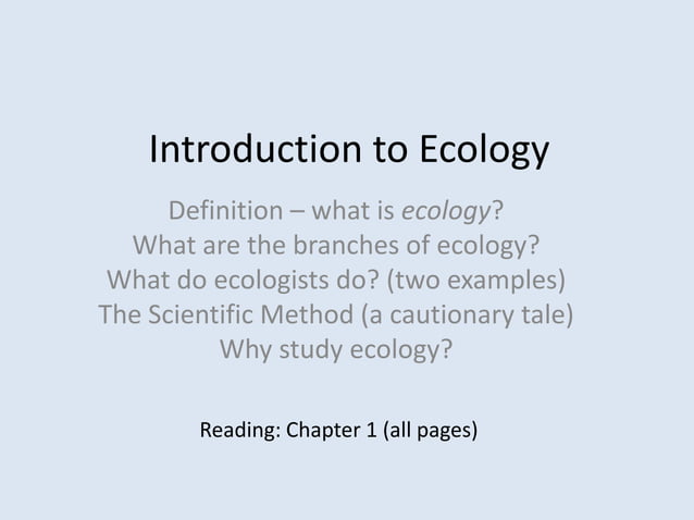 Biol208 lecture2 introduction_toecology | PPT