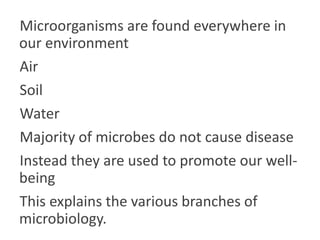Anatomy of Microbiology Presentation slides | PDF