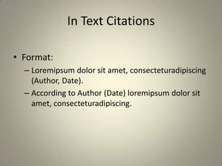 Biol 342 - Citing Sources NLM Style - Bibliographies and In-Text ...