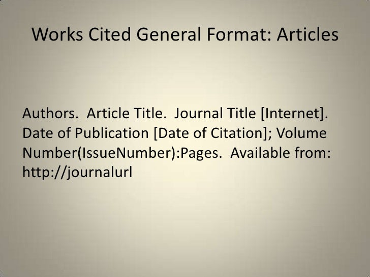Biol 342 - Citing Sources NLM Style - Bibliographies and In-Text Cita…