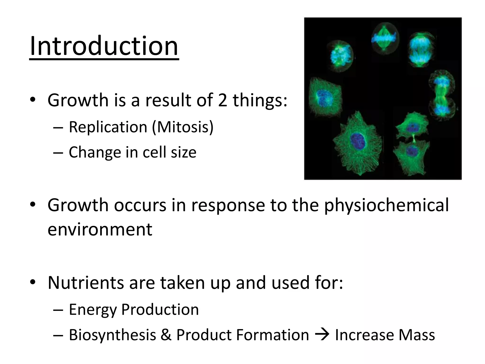 Biol500 Cell Growth & Kinetics | PPTX