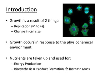 Biol500 Cell Growth & Kinetics | PPTX