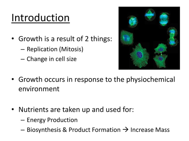Biol500 Cell Growth & Kinetics | PPTX