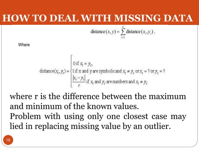 Missing Data and Causes | PPTX